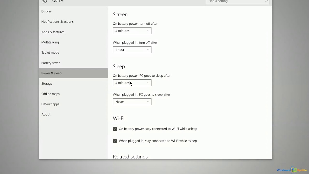 Windows 10 Training - Sleep and Screen Saver - YouTube