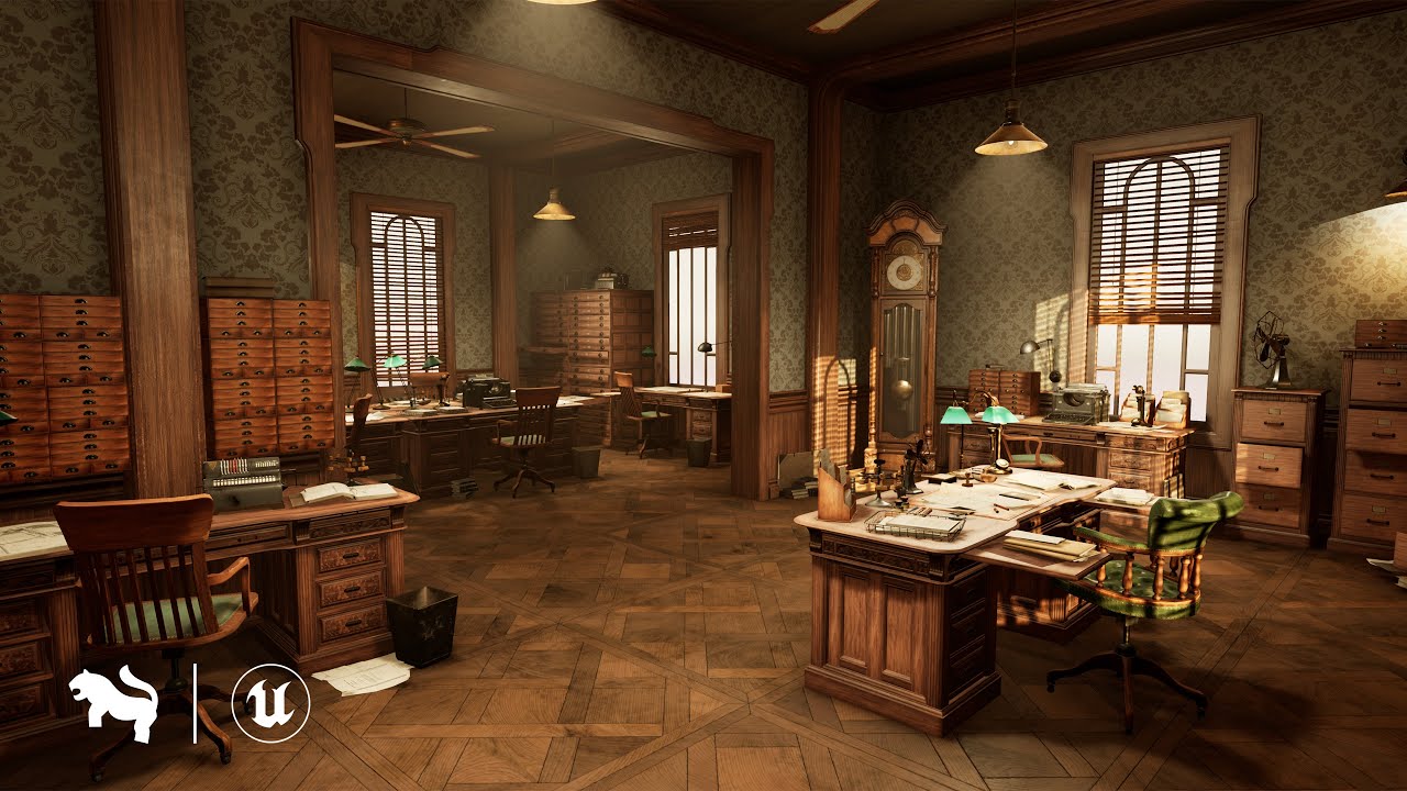 1900s Office Environment | Available for Unity & Unreal Engine | Game ...