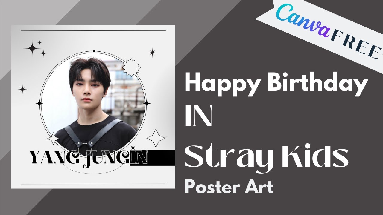 Stray Kids I.N Birthday Instagram Post Art Aesthetic (Easy Using Canva ...