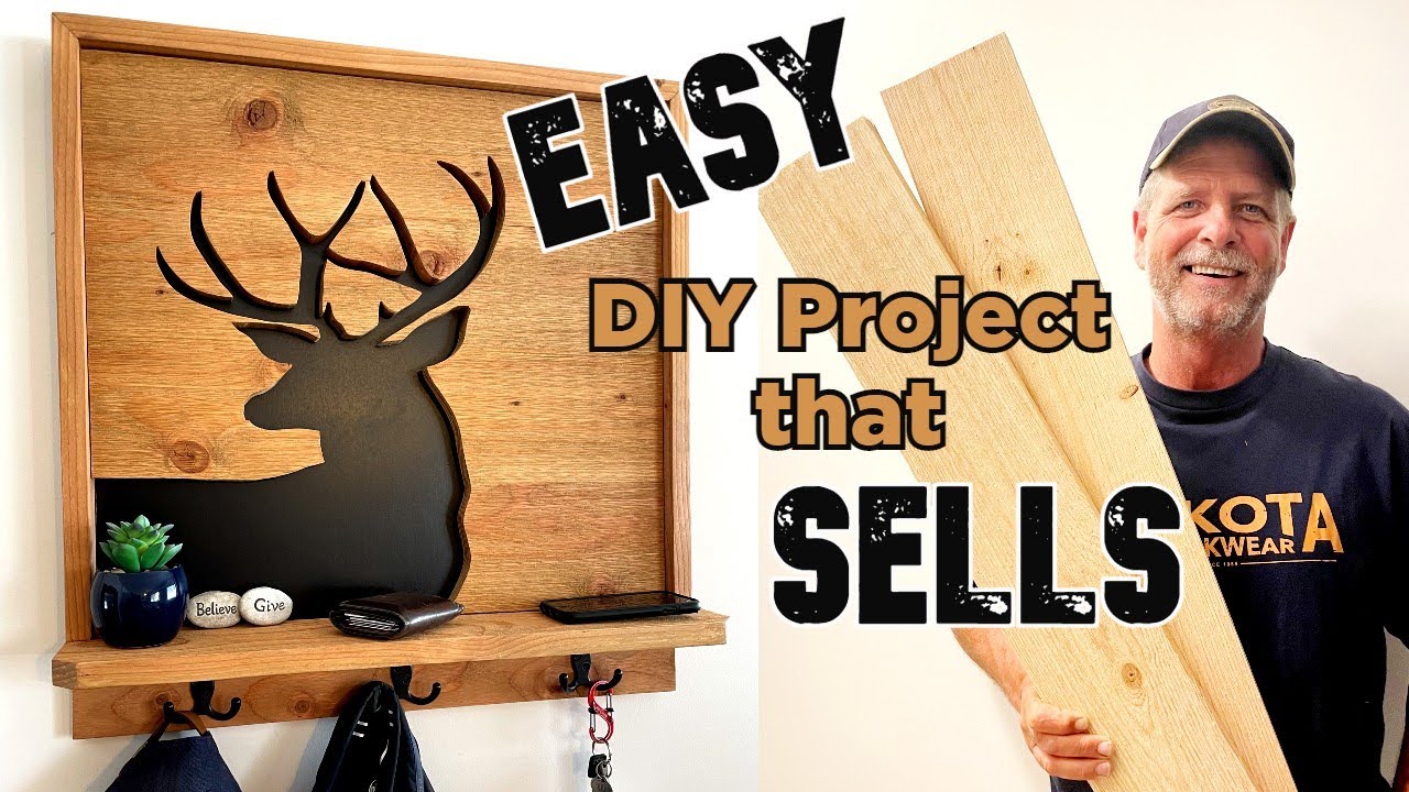 DIY This Wall Art Using Only 2 Pickets - Easy DIY Project - YouTube
