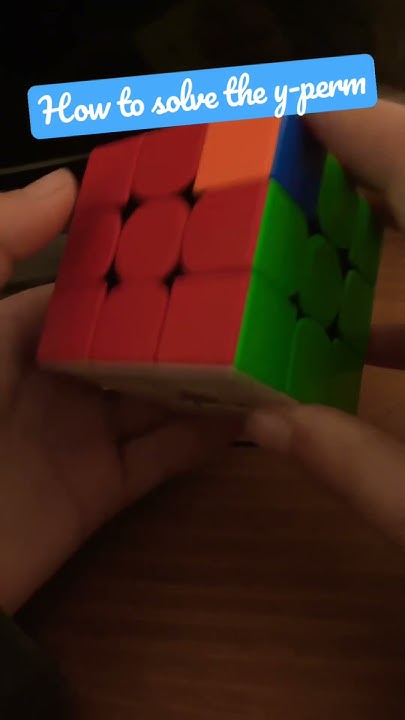 How to solve the Y-perm - YouTube