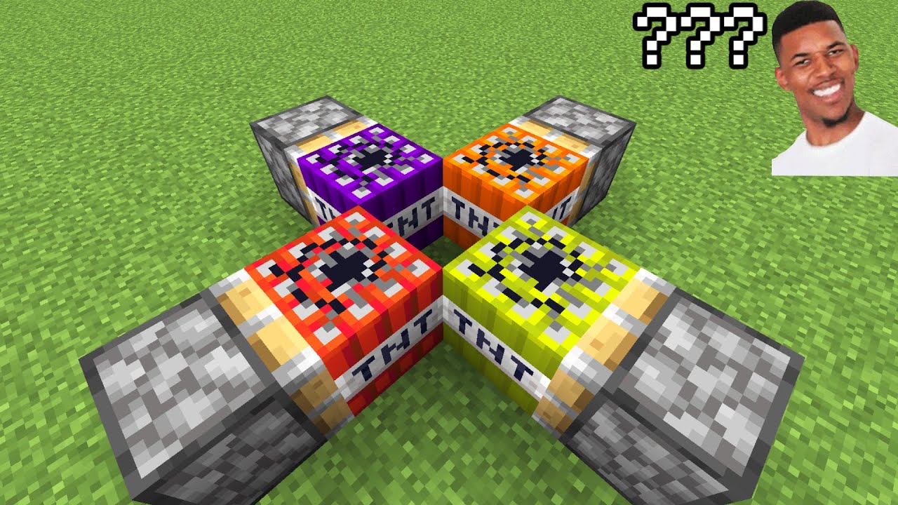 new rainbow tnt in minecraft??? - YouTube