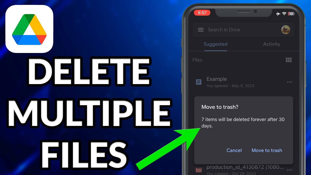 How To Delete Multiple Files From Google Drive YouTube How To Delete Multiple Files From Google Drive YouTube