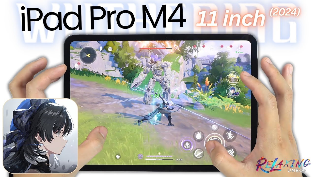 iPad Pro M4 11 inch Wuthering Waves Gaming review | Battery test - YouTube