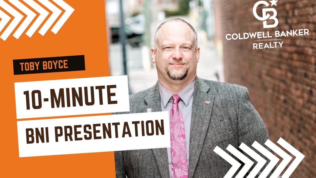 Toby Boyce's 10 Minute BNI Presentation on Commercial Real Estate - YouTube