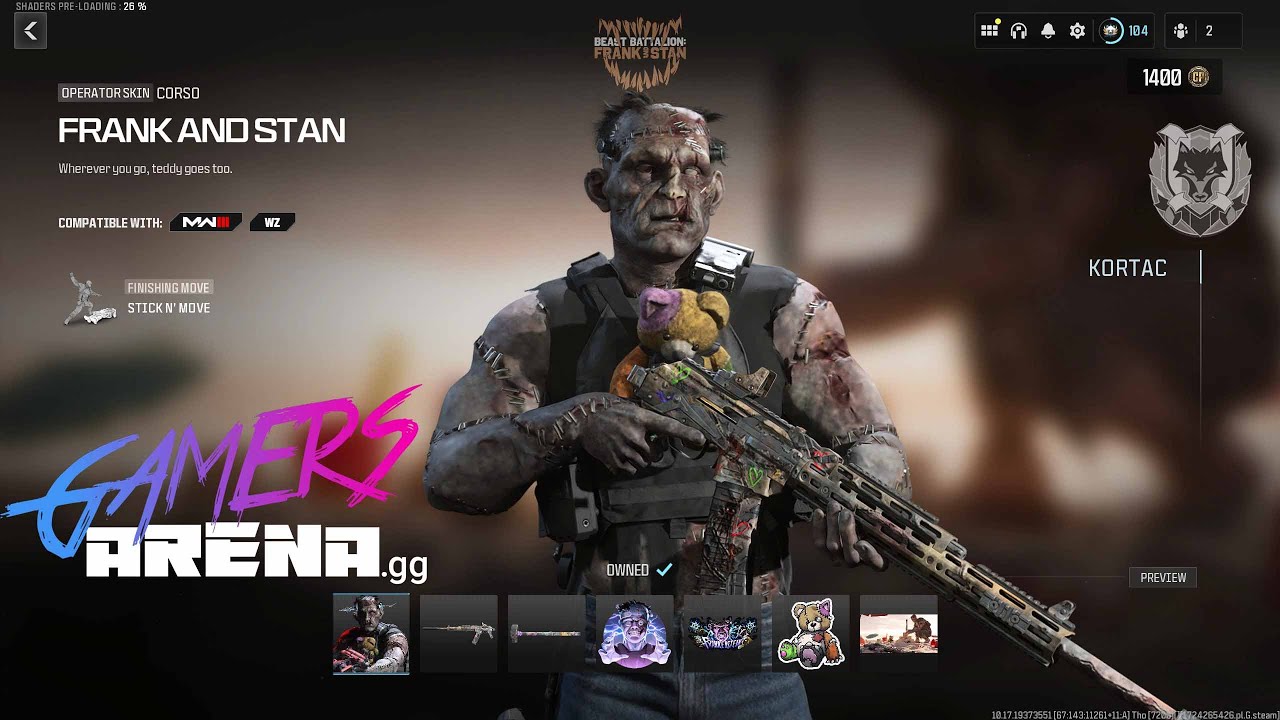 COD MW3 Tracer Pack FRANK AND STAN Operator Bundle Hard Unlocked PS ...