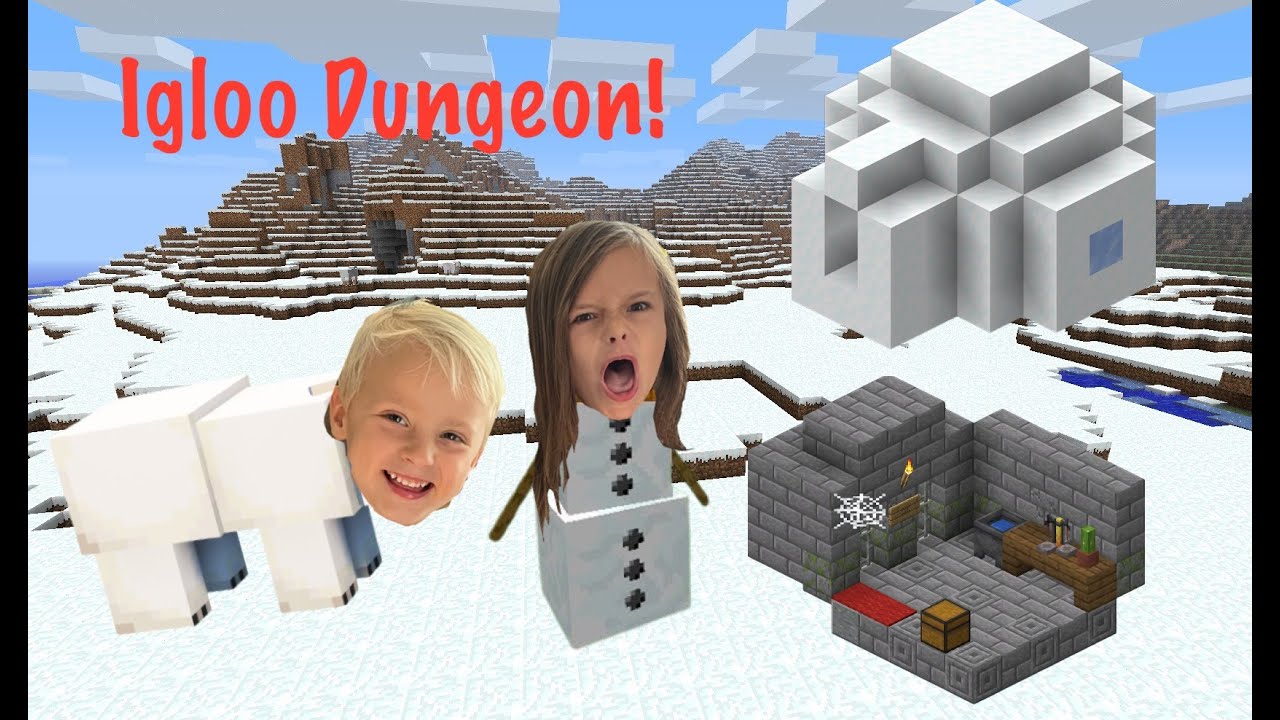 We build snow golems in the snowy tundra and find an igloo with a ...