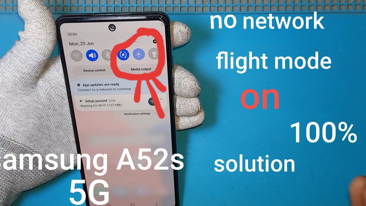Samsung A52s Flight mode on No network solution सैमसंग A52s फ्लाइट मोड ...