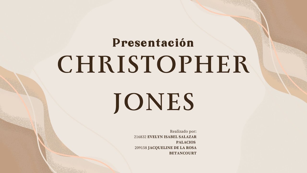 Vídeo Metodología: Christopher Jones - YouTube