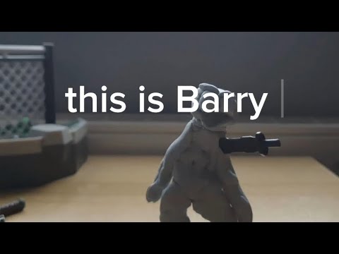 Barry the blue tak man - YouTube