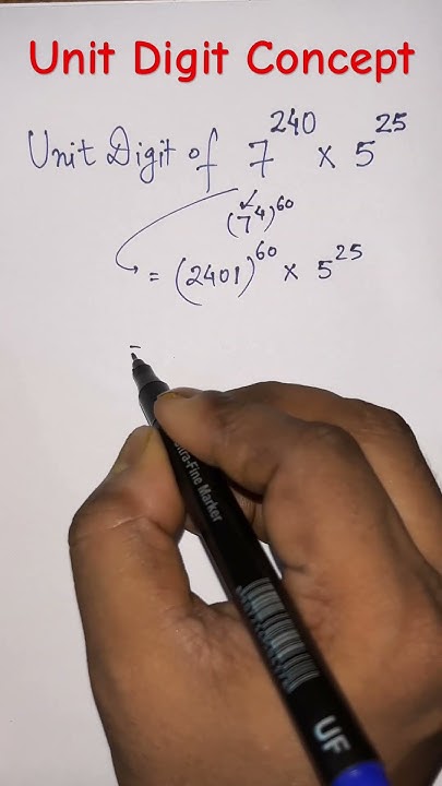 Unit Digit Concept #maths - YouTube