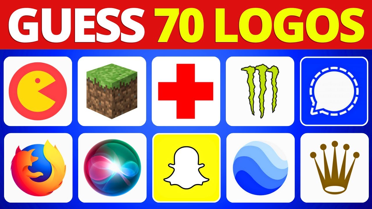 Can You Guess the Logos by Their Icons? 70 Popular Logo Quiz - YouTube