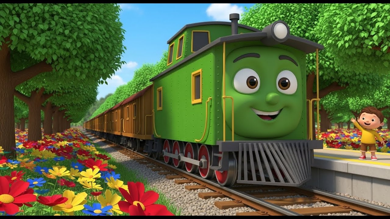 Learn Colors with the Rainbow Train | Fun Nursery Rhyme Song for Kids ...