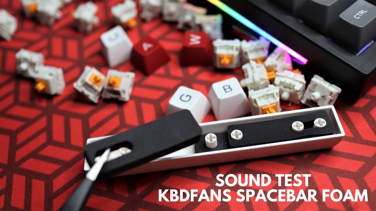 Sound Test: KBDFans Spacebar Foam | Glorious Panda | Monstargear Alu XO ...