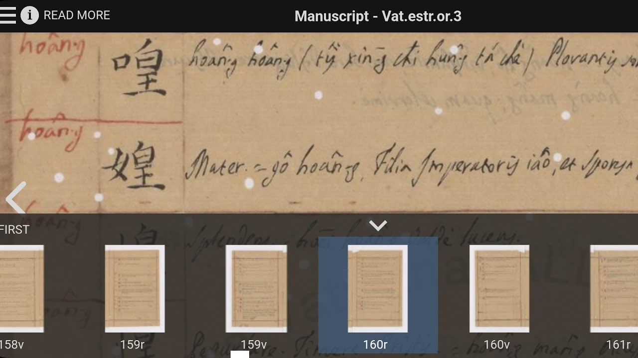 黃 Manuscrito vat estror 3. 160 Hoang house breath(h) sinulation orbe ...