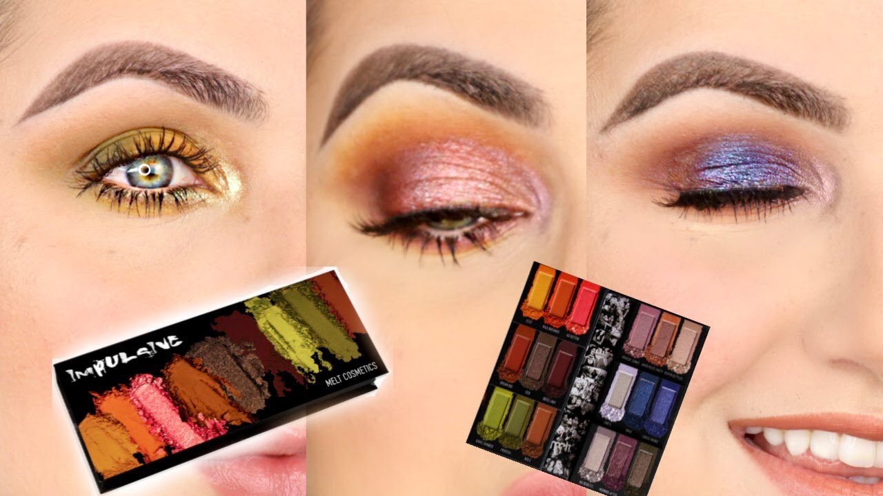 3 LOOKS! MELT COSMETICS IMPULSIVE PRESSED PIGMENTS PALETTE! | PATTY ...
