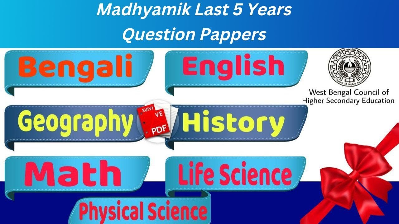 Last 5 Years Madhyamik Question Paper Bengali Version | Madhyamik ...