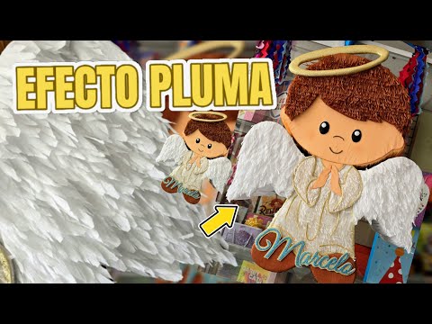 Cómo hacer una piñata de angelito / Piñara para bautizo ‼️😇🩵 