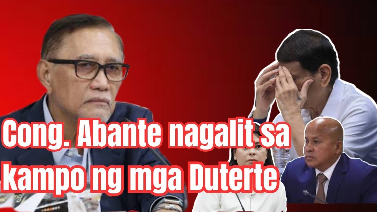 Cong. Benny Abante buong tapang na kinalaban ang kampo ng mga Duterte ...