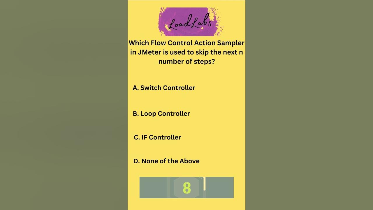 Which Flow Control Action Sampler In Jmeter Is Used To Skip The Next N Number Of Steps Youtube
