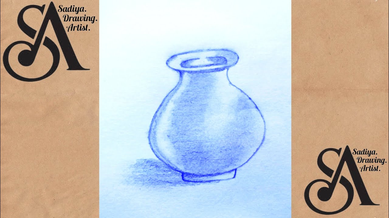 How to draw a Ghada(Matka)/ easy drawing for beginners||pencil sketch ...