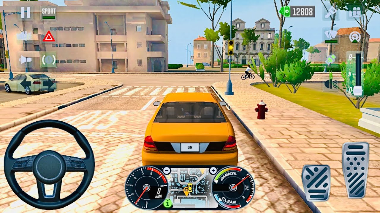 Driving Cheap pimped Taxi. Taxi sim new Update - YouTube