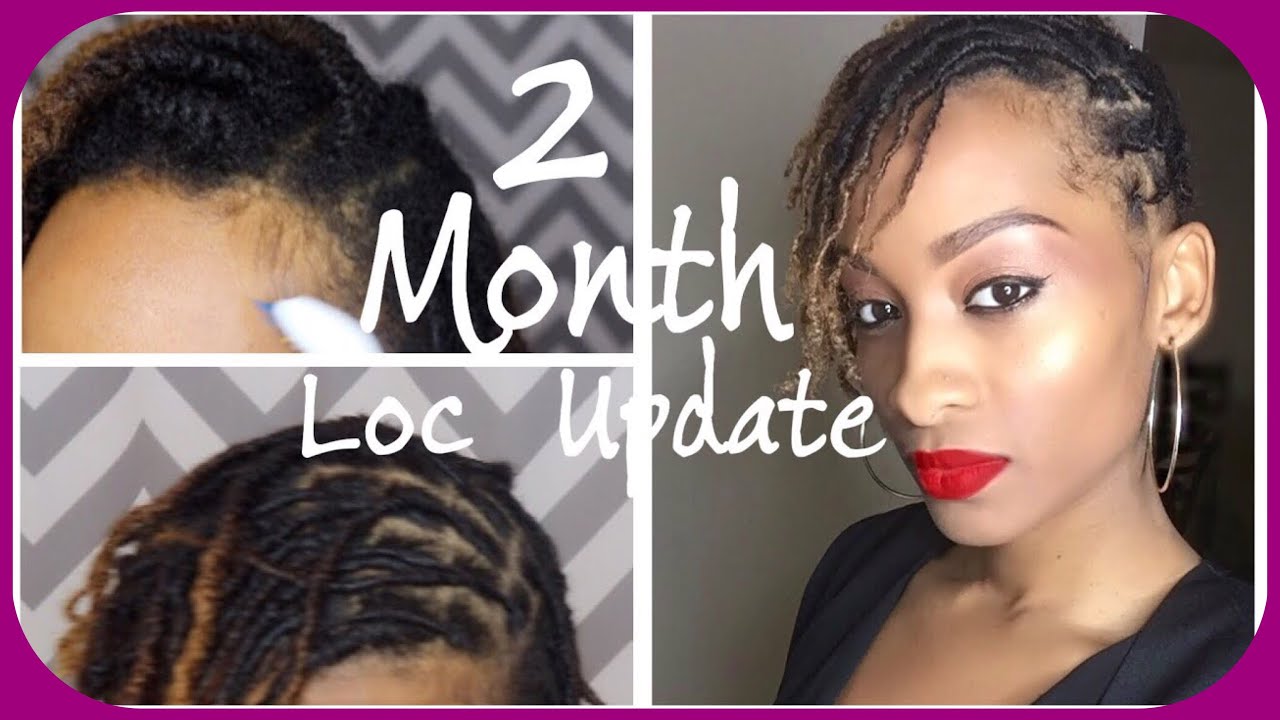 Month 2 Starter Locs and Retwist Results - YouTube