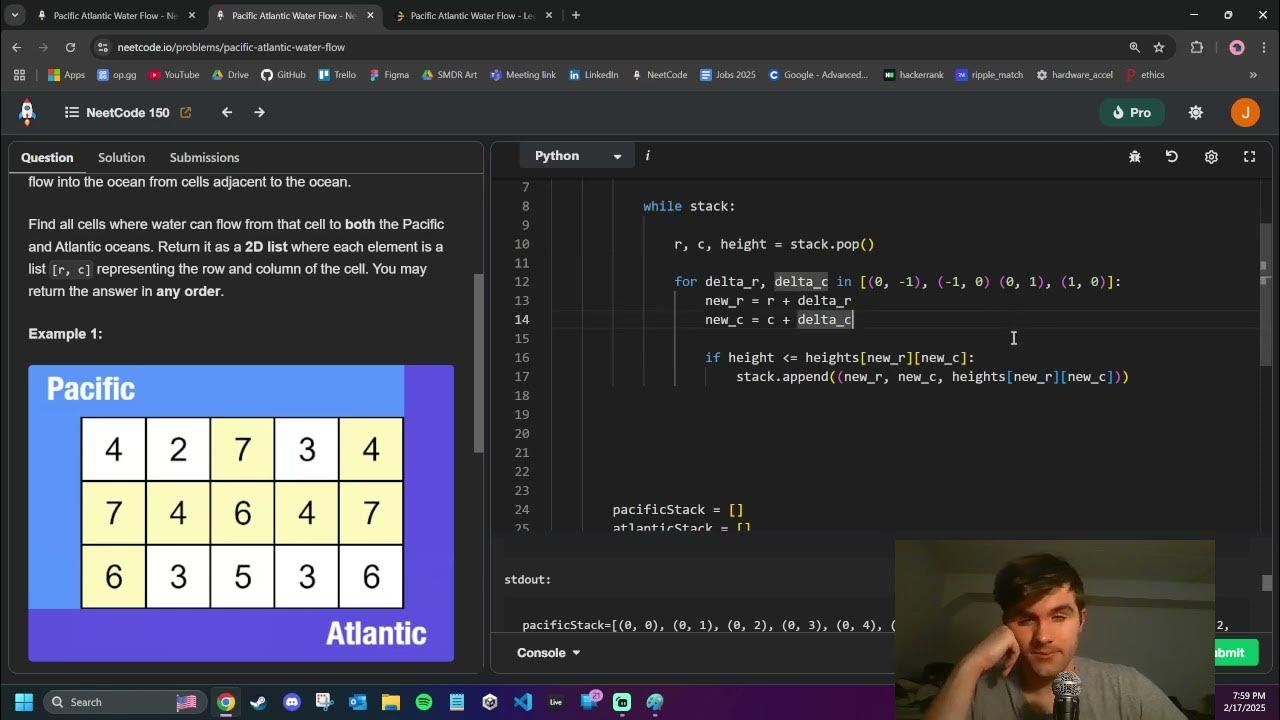 Daily Coding (day 33) - Pacific Atlantic Water Flow - YouTube