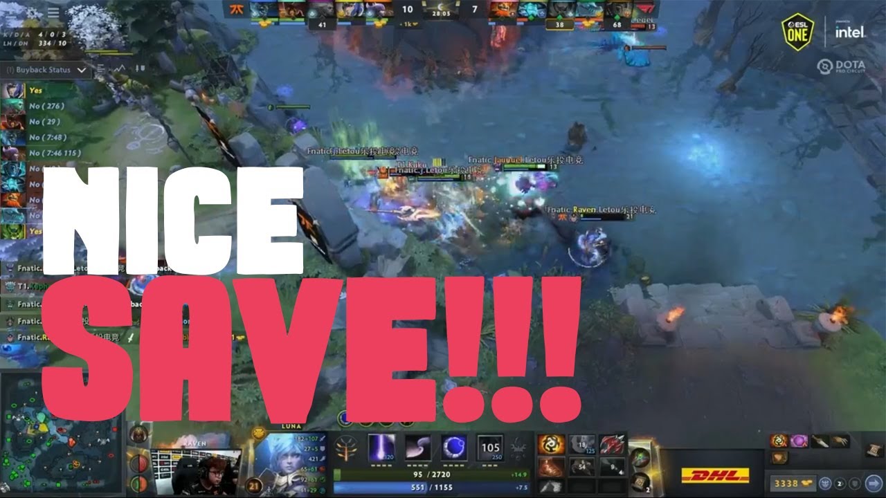 Nice Save by FNATIC.Jaunuel [Bane] - Dota 2 - YouTube
