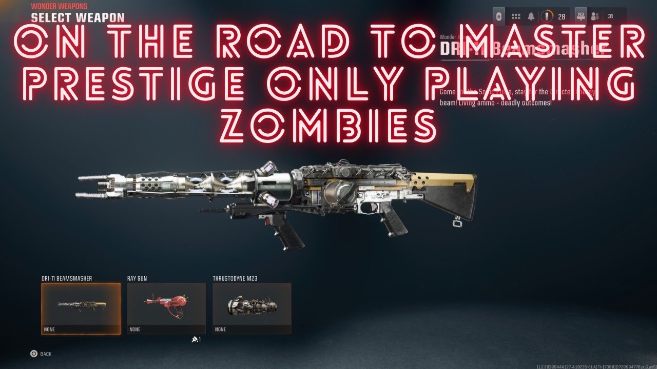 On the road to master prestige only playing zombies!! BLACK OPS 6 - YouTube