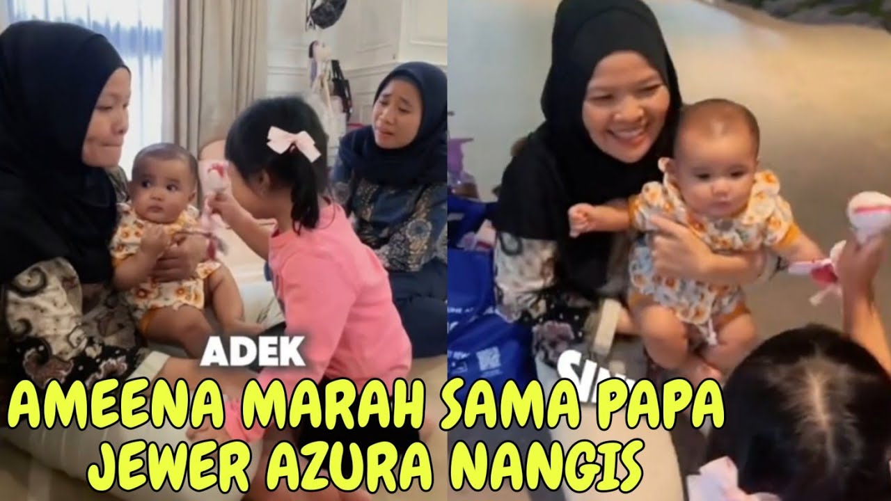 LIVE AMEENA NGAMBEK GAK MAU BICARA SAMA PAPA JIWIT ADEK AZURA - YouTube