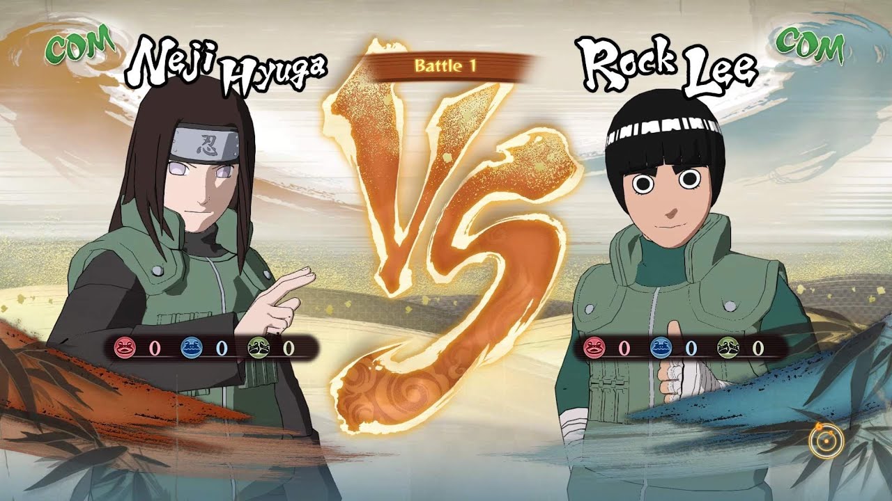 EPIC BATTLE NEJI HYUGA VS ROCK LEE!! NARUTO SHIPPUDEN Ultimate Ninja ...