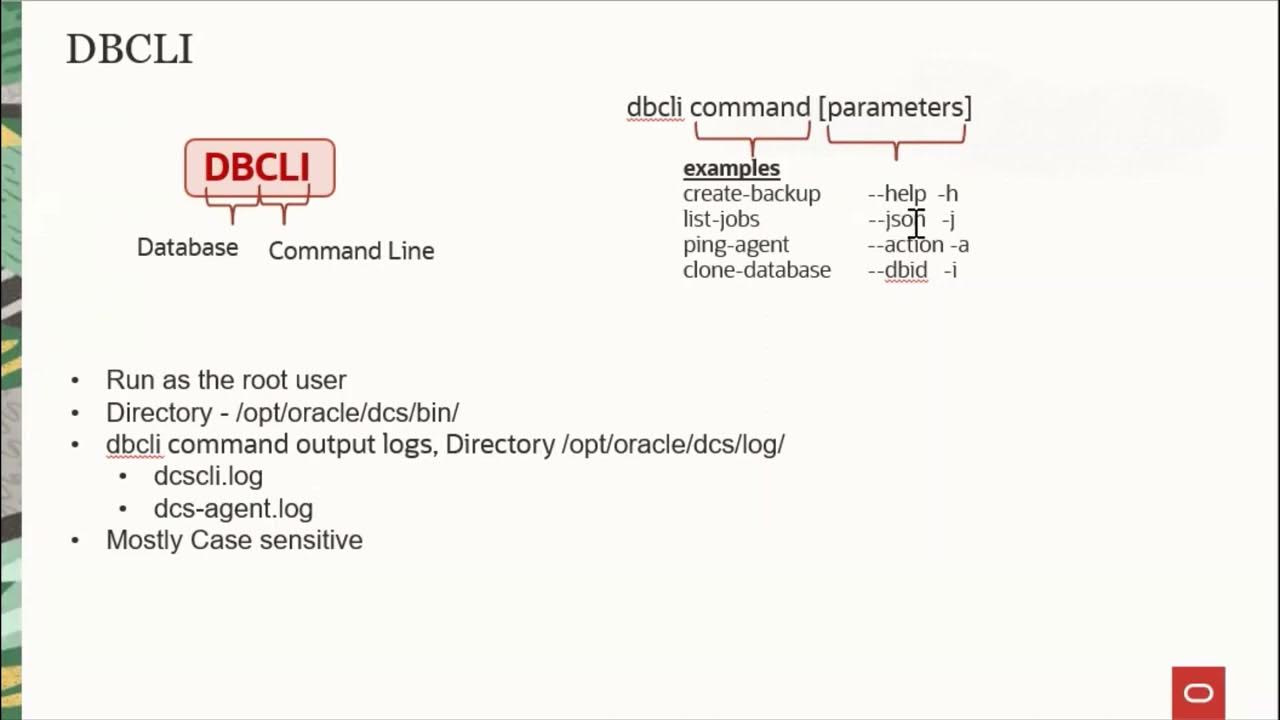Getting Started with DBCLI #oracledatabase - YouTube