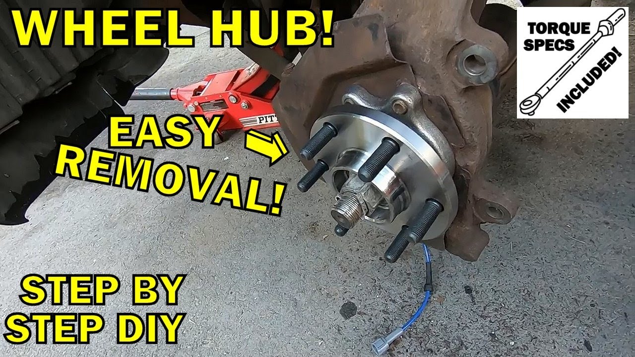 2005-2012 Nissan Pathfinder Front Wheel Hub Bearing Replacement - YouTube