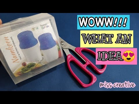 How to reuse small plastic boxes/ best out of waste disposable ...