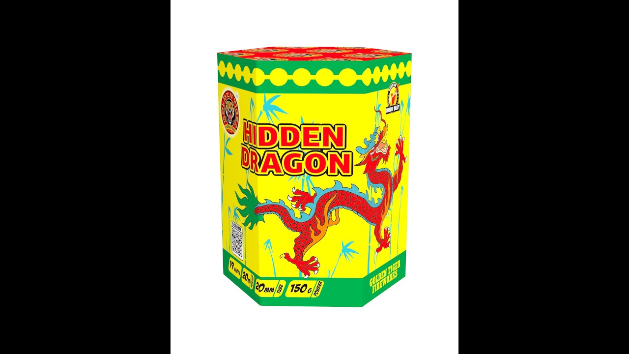 HIDDEN DRAGON - 19 shot 1.3G Barrage by Golden Tiger Fireworks ...