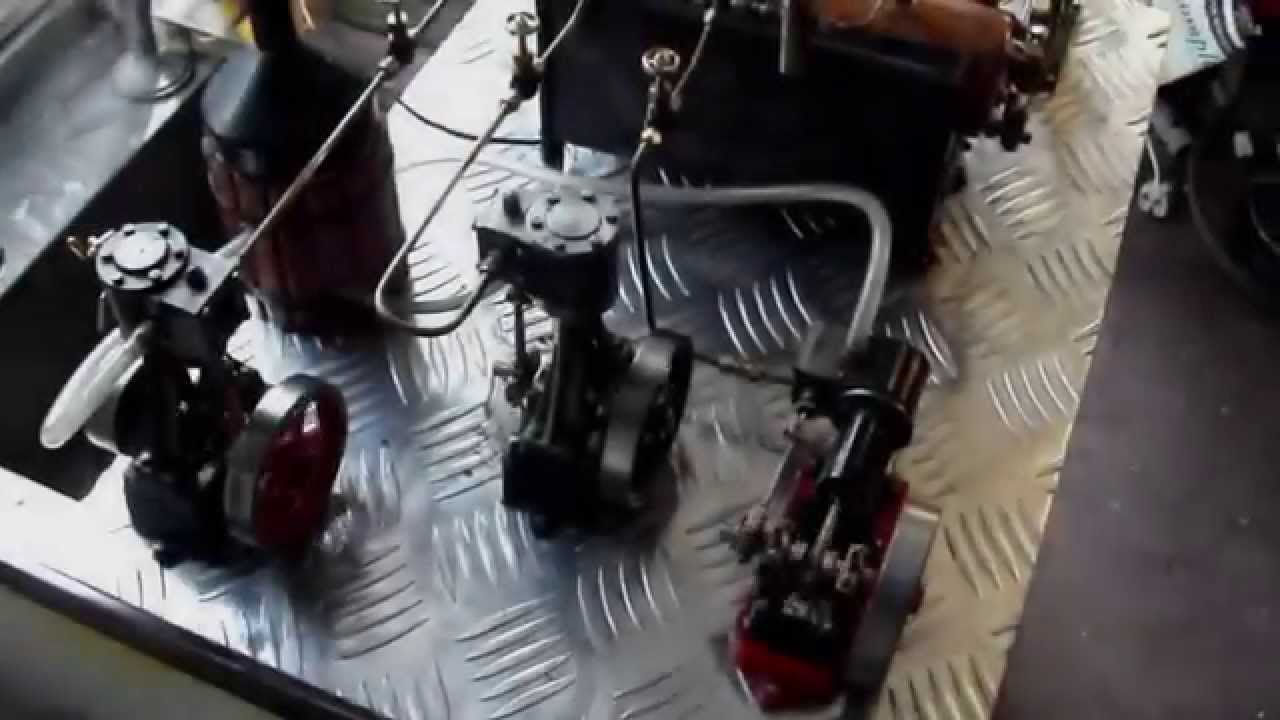 Stuart 500 boiler running 2 Stuart 10V's and a Stuart 10H at the same ...