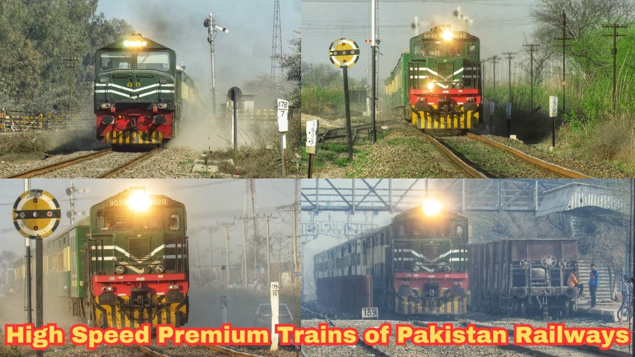 High Speed Premium Trains of Pakistan Railways | Fastest Branch Line ...