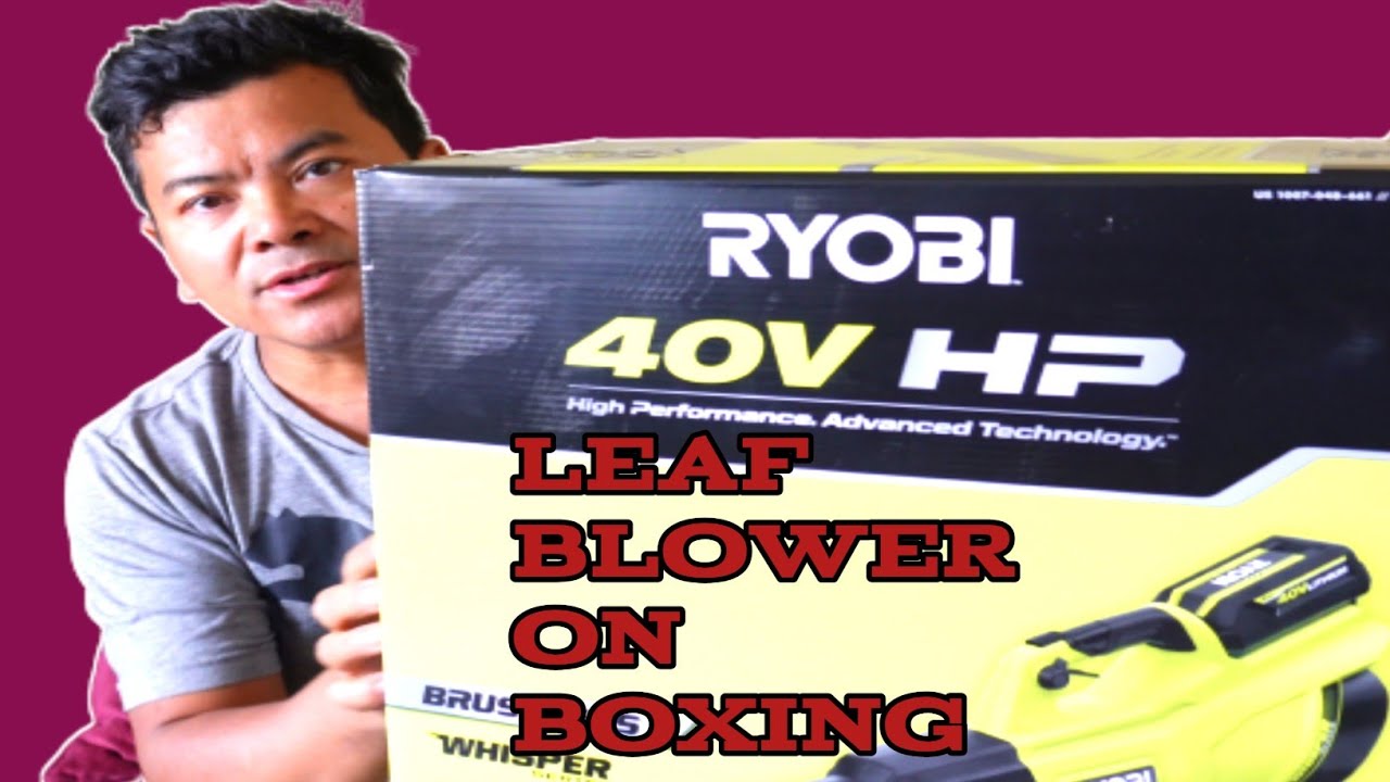 MY FIRST ON BOXING VLOG | RYOBI LEAF BLOWER | NEPALI VLOGGER IN USA ...