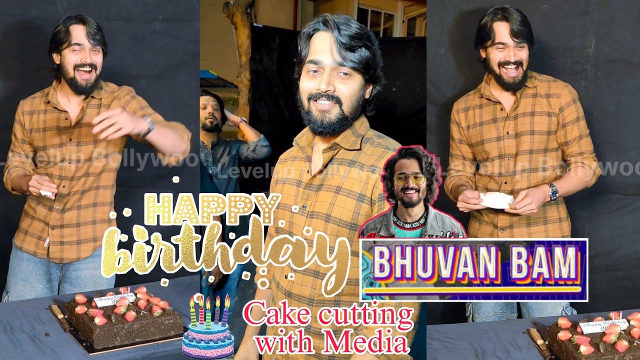 @BBKiVines (Bhuvan Bam) Birthday Celebration Cake🎂cutting with ...