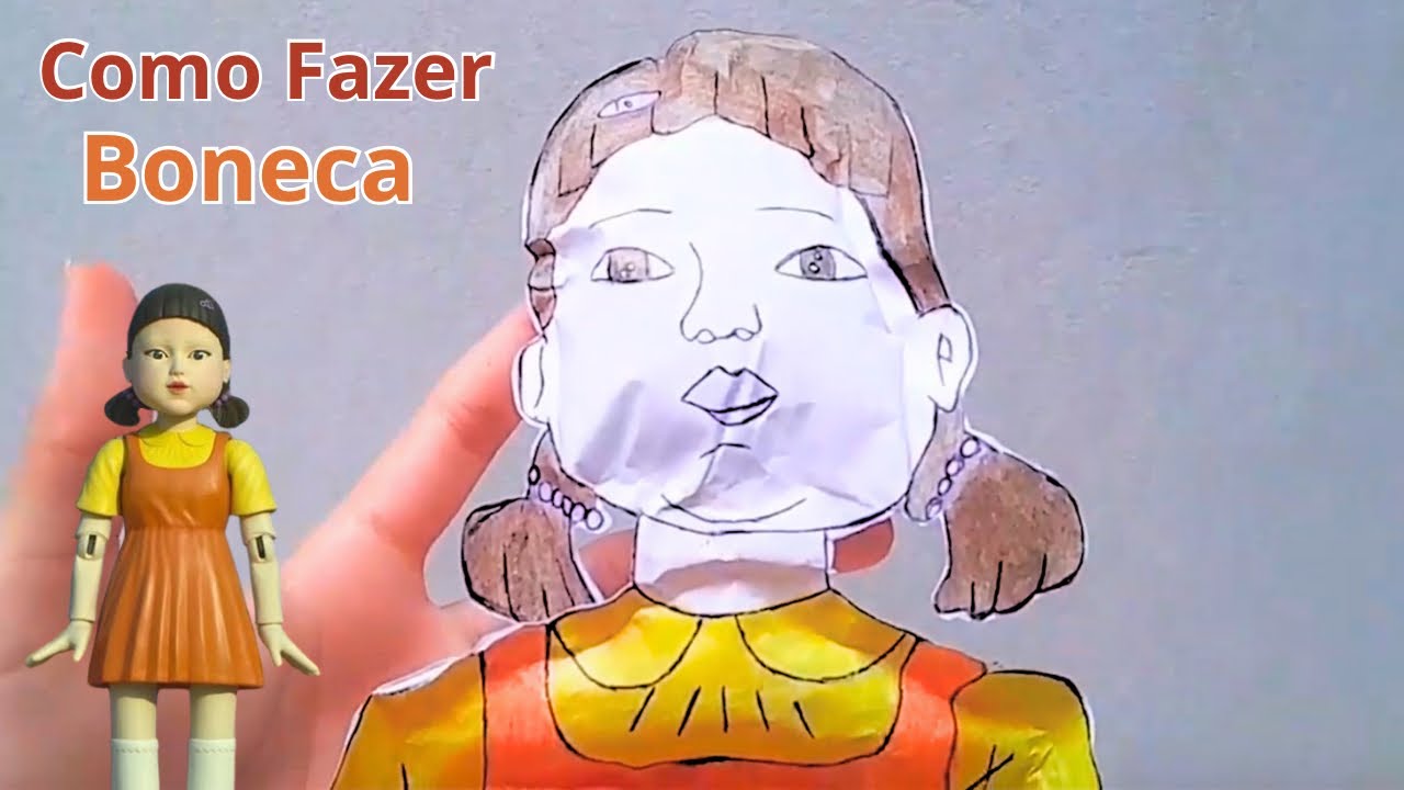 BONECA DO ROUND 6: COMO FAZER SQUISHY FACIL COM PAPEL ! - YouTube