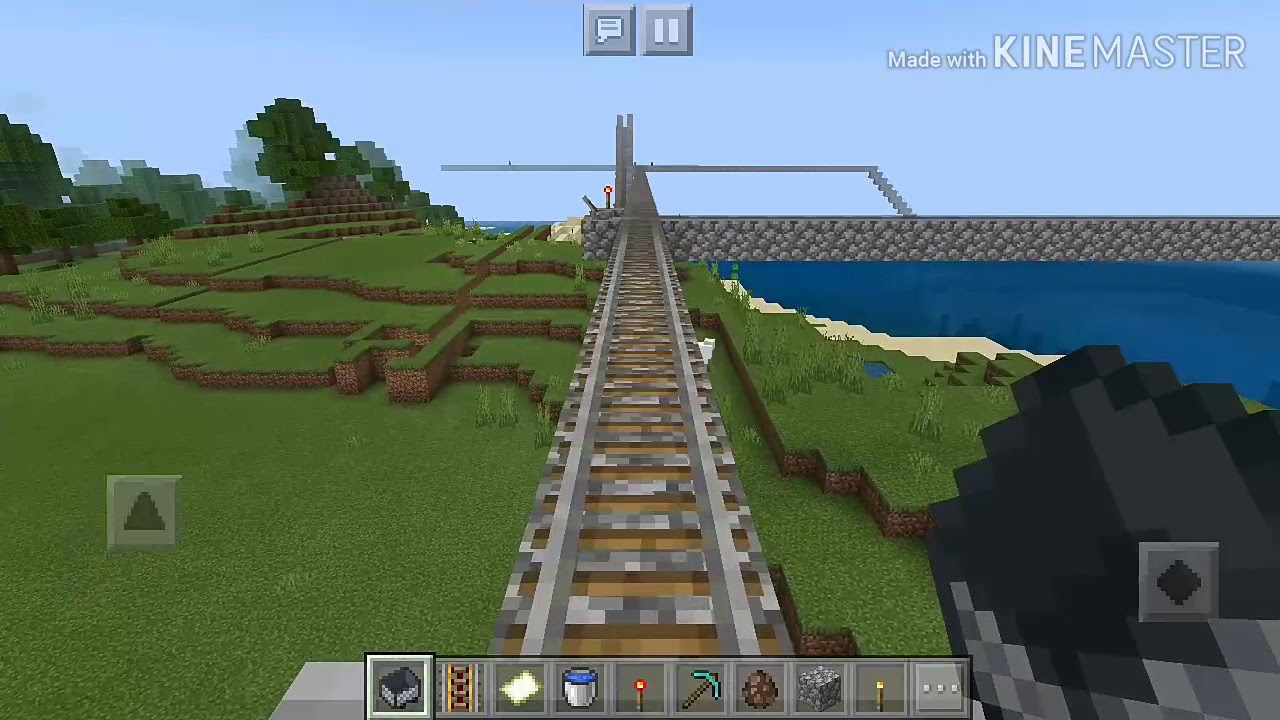 How to build a switch rail in minecraft - YouTube