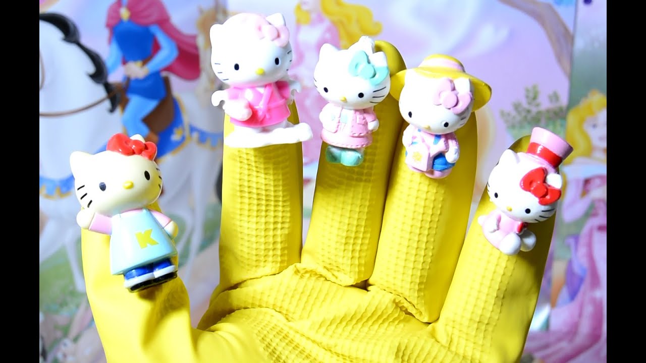 Hello Kitty Baby Finger Where Are You Finger Family Nursery Rhymes ...