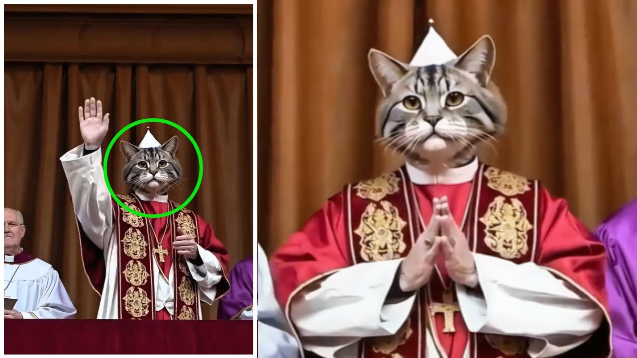 Cat Declares Himself Pope - YouTube