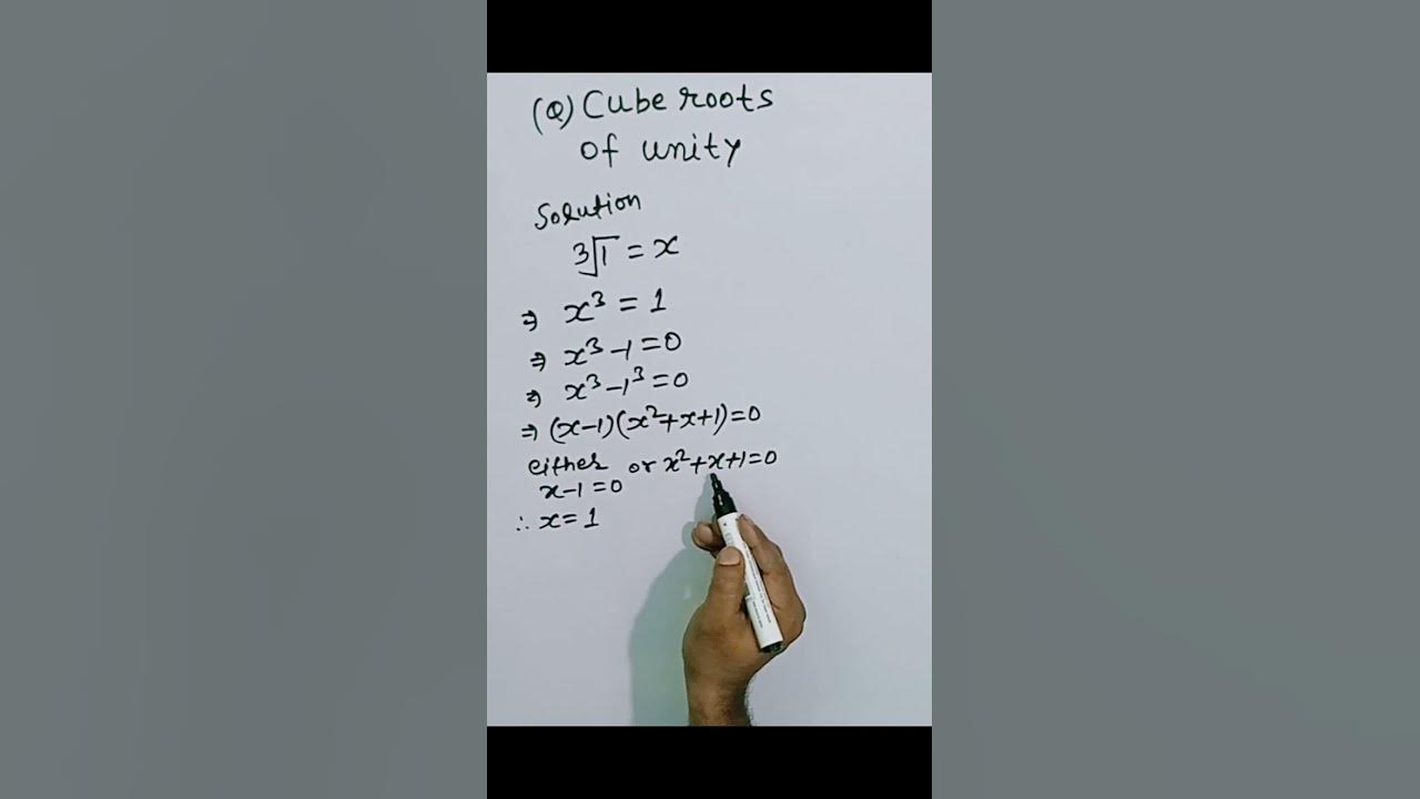 Cube roots of unity class 11 - YouTube
