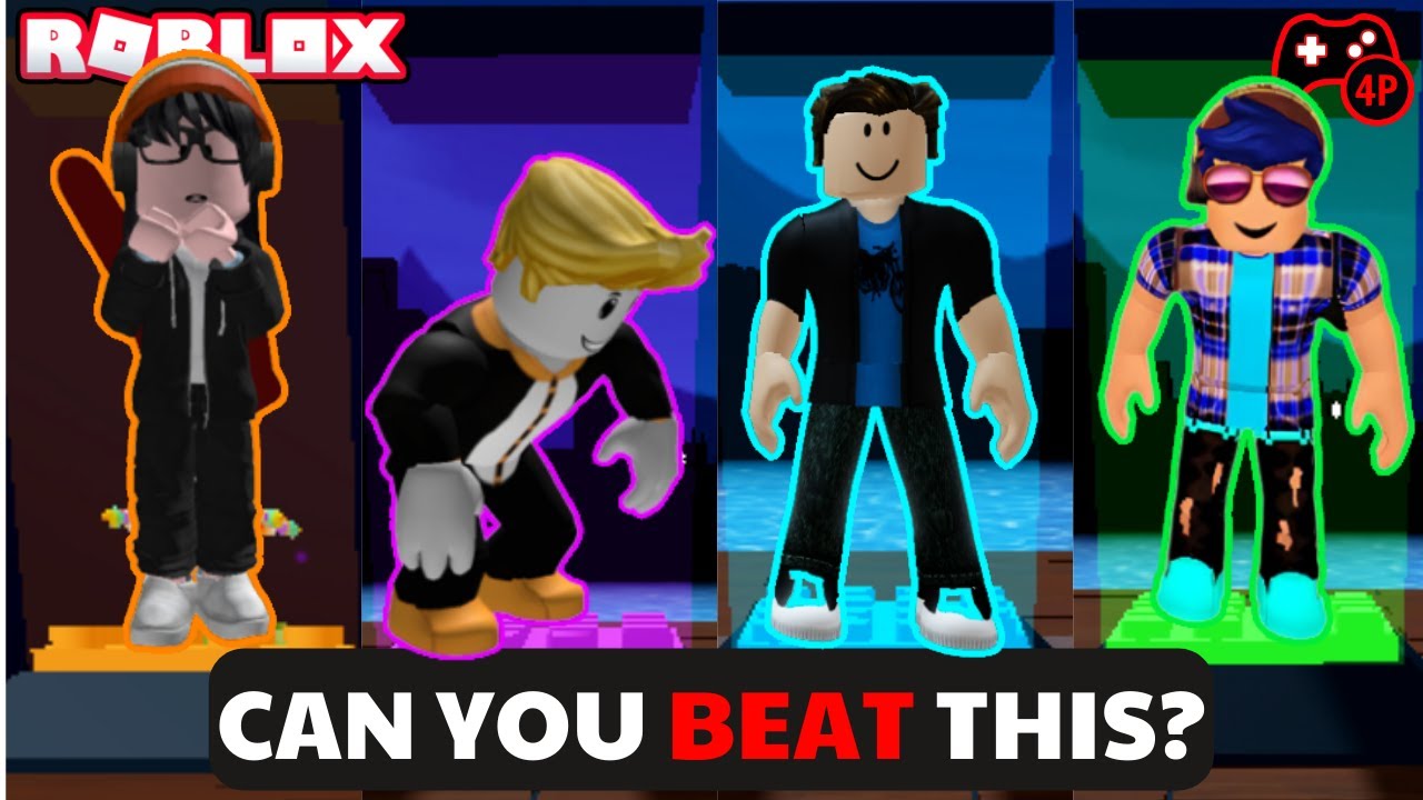 ROBLOX Teamwork Puzzles 4 Players! - YouTube