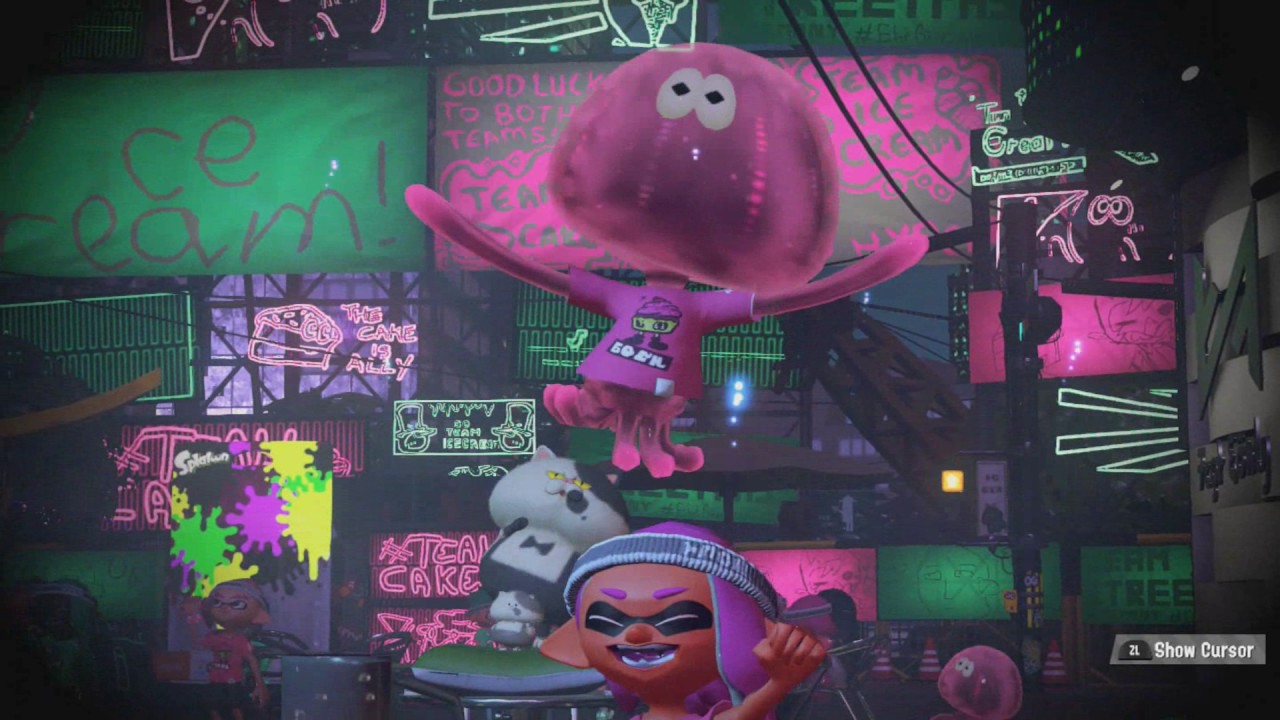 Splatoon 2 Judd, Merch, Crusty Sean, Spyke & Jellyfish Dancing In ...