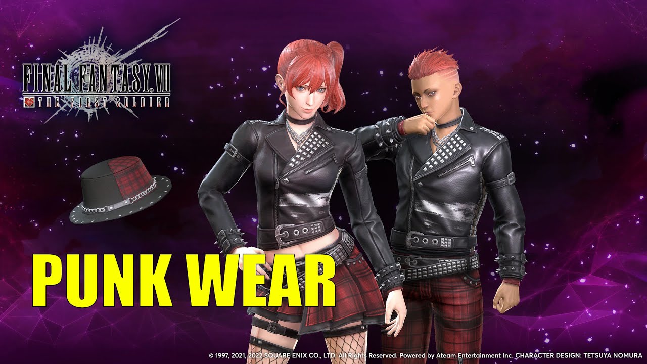 PUNK WEAR - FINAL FANTASY VII THE FIRST SOLDIER - YouTube