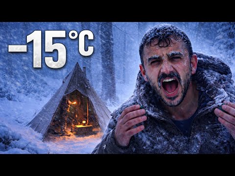 -15°C’de DONMA TEHLİKESİ! | KAR FIRTINASINDA HAYATTA KALMA