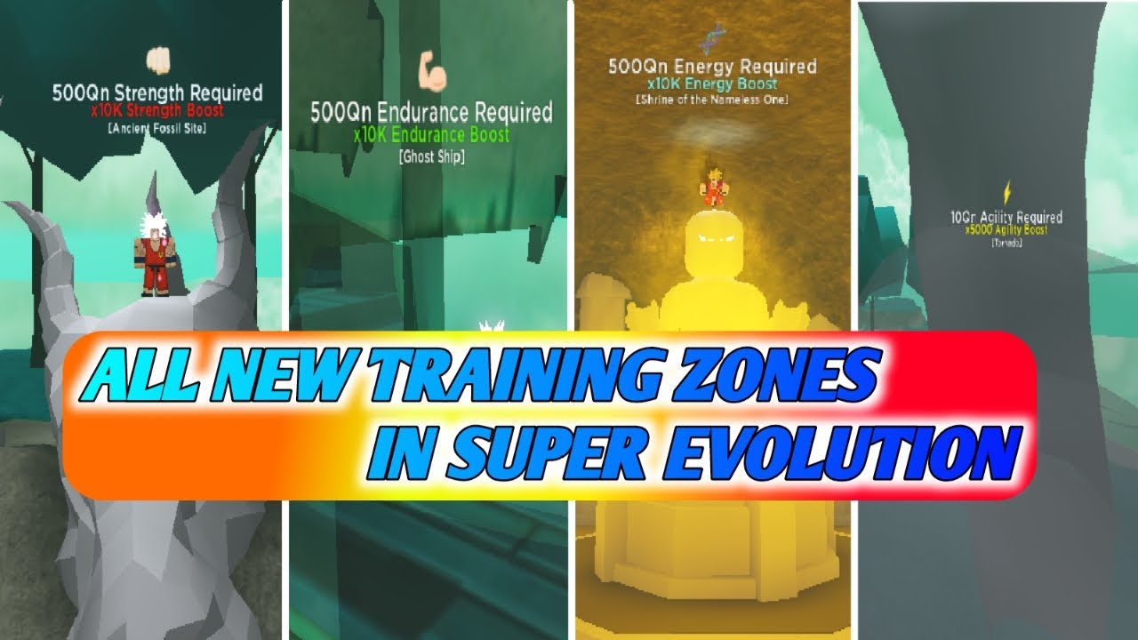 ALL NEW TRAINING ZONES/AREAS IN SUPER EVOLUTION! - Roblox Super Evolution - YouTube